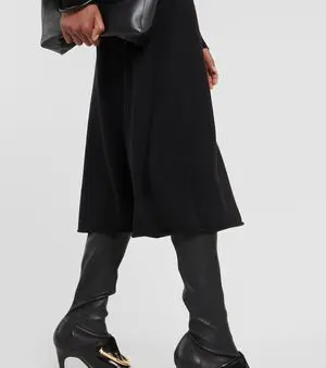 JIL SANDER Cashmere Midi Dress - Black