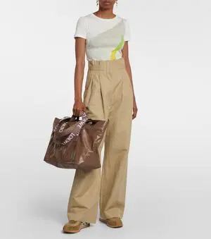 Loewe Fold Shopper Leather Tote Bag