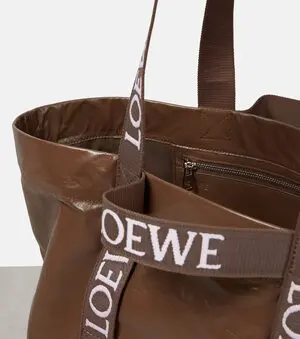 Loewe Fold Shopper Leather Tote Bag