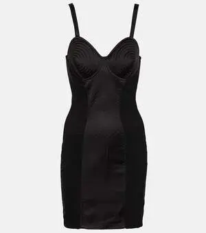 JEAN PAUL GAULTIER Conical Corset Mini Dress - Black