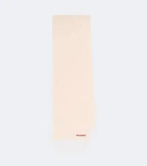 Acne Studios Fringed Wool Scarf - Beige