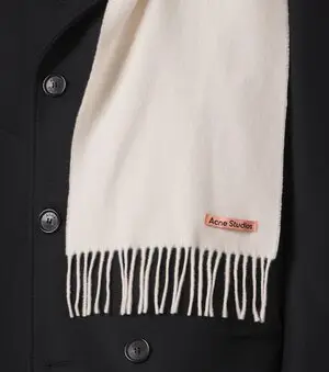 Acne Studios Fringed Wool Scarf