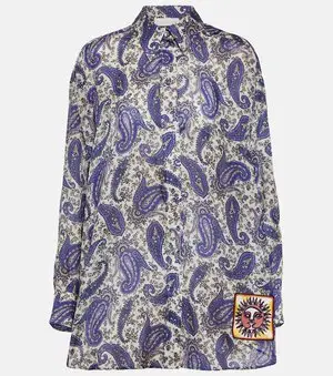 Zimmermann Devi Paisley-print Silk Shirt