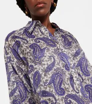 Zimmermann Devi Paisley-print Silk Shirt