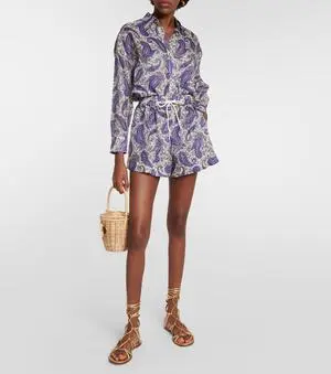 Zimmermann Devi Paisley-print Silk Shirt