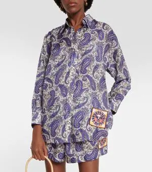Zimmermann Devi Paisley-print Silk Shirt