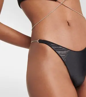 MUGLER Cutout Bikini Bottoms