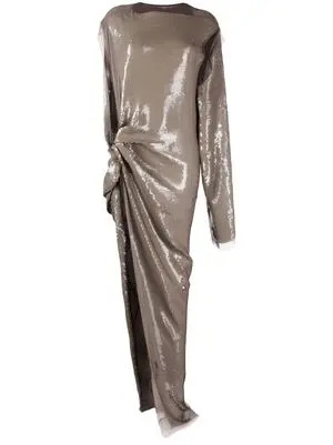 Rick Owens Sequin-embellished Asymmetric Dress