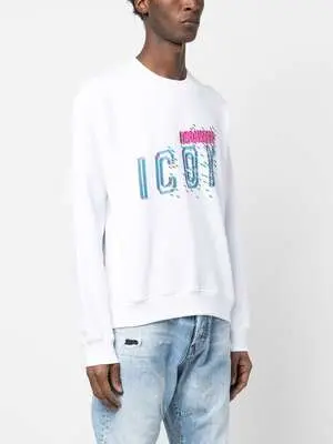 Dsquared2 Icon-print Cotton Sweatshirt