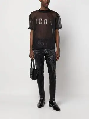 Dsquared2 Coated-finish Slim-fit Jeans