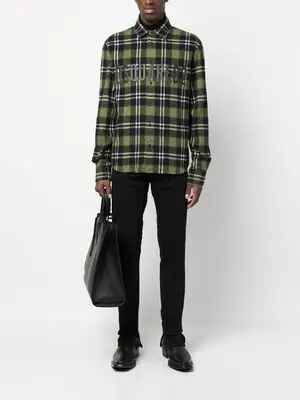 Dsquared2 Plaid-print Flannel Shirt