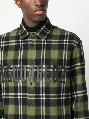 Dsquared2 Plaid-print Flannel Shirt