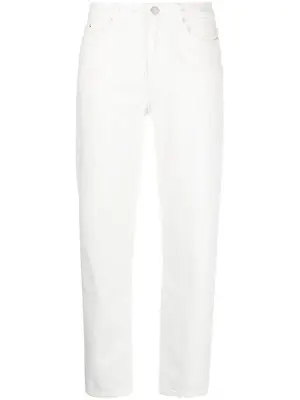 Karl Lagerfeld High-waisted Straight-leg Jeans - White