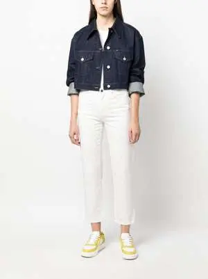 Karl Lagerfeld High-waisted Straight-leg Jeans