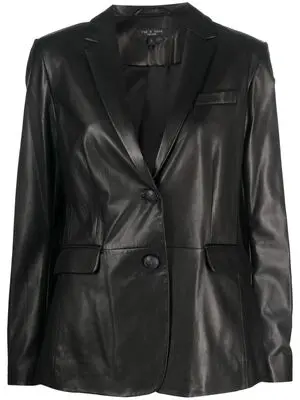RAG & BONE Charles Single-breasted Leather Blazer