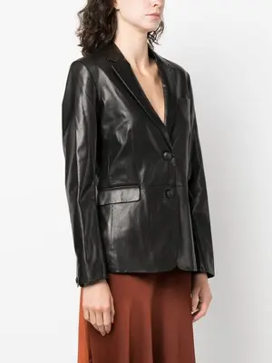 Rag & Bone Charles Single-breasted Leather Blazer