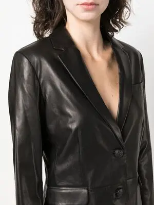 Rag & Bone Charles Single-breasted Leather Blazer