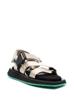 GANNI Performance Webbing Flat Sandals - Neutrals