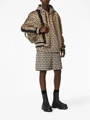 Valentino Garavani Toile Iconographe Cotton Hoodie - Neutrals