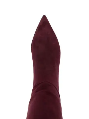 GIANVITO ROSSI Suede Knee-high Boots - Red