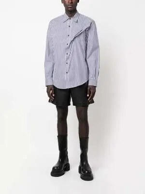 Y/project Logo-embroidered Striped Shirt