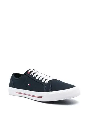Tommy Hilfiger Signature-detail Low-top Sneakers - Blue