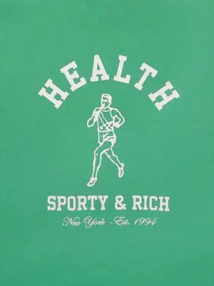 SPORTY & RICH Ny Running Club Cotton Sweatshirt - Green