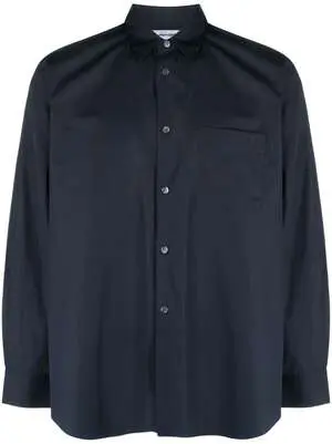 Comme Des Garçons Long-sleeved Cotton Shirt - Blue