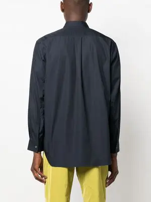 Comme Des Garçons Long-sleeved Cotton Shirt - Blue