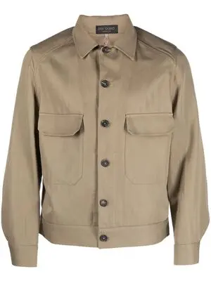 DELL'OGLIO Cotton Shirt Jacket