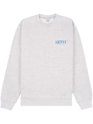 Sporty & Rich Upper East Side Cotton Sweatshirt - Grey