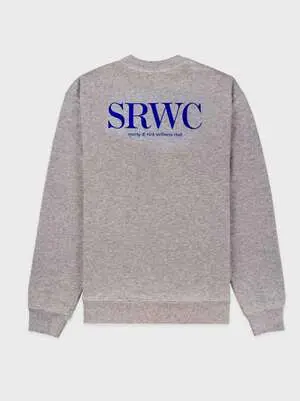 Sporty & Rich Upper East Side Cotton Sweatshirt - Grey