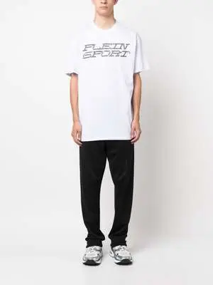 PLEIN SPORT Tiger-print Cotton T-shirt - White