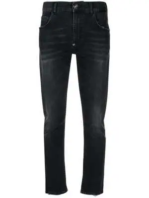 Philipp Plein Stonewashed Straight-leg Jeans