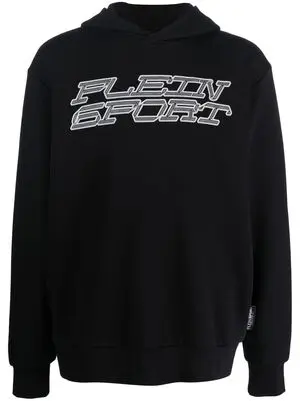PLEIN SPORT Tiger Logo-print Hoodie