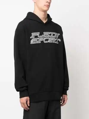 PLEIN SPORT Tiger Logo-print Hoodie