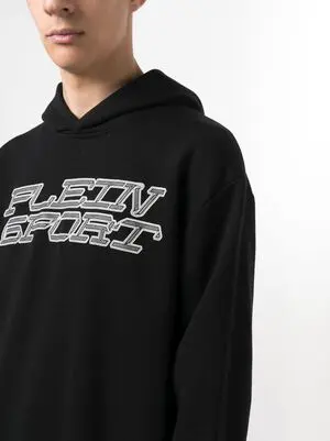 PLEIN SPORT Tiger Logo-print Hoodie