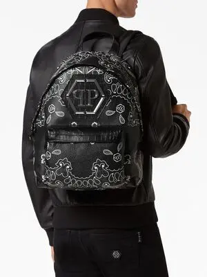 Philipp Plein Leather Backpack