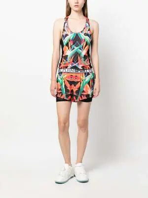 PLEIN SPORT Floral Print Running Shorts