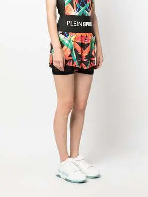PLEIN SPORT Floral Print Running Shorts
