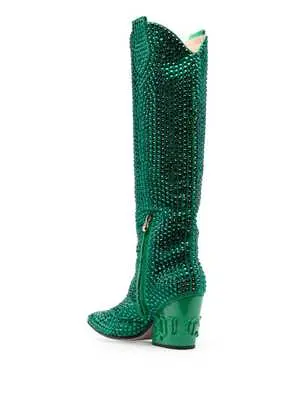 Philipp Plein 75mm Crystal-embellished Boots