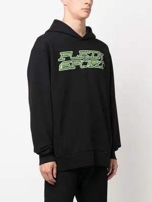 PLEIN SPORT Tiger Logo-print Hoodie - Black