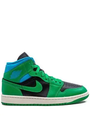 JORDAN Air 1 Mid High-top Sneakers - Black