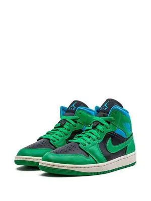 JORDAN Air 1 Mid High-top Sneakers - Black