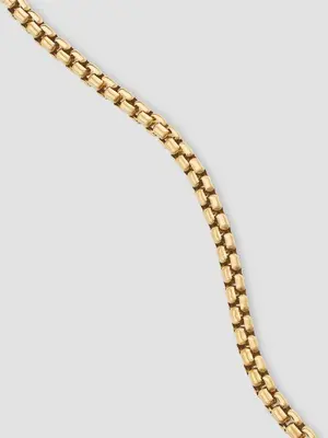David Yurman Box Chain Necklace In 18k Yellow 2.7mm
