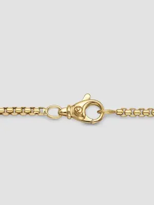 David Yurman Box Chain Necklace In 18k Yellow 2.7mm