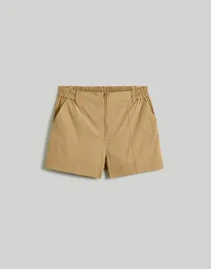 Madewell Tapered Zip-front Shorts - Seed Khaki