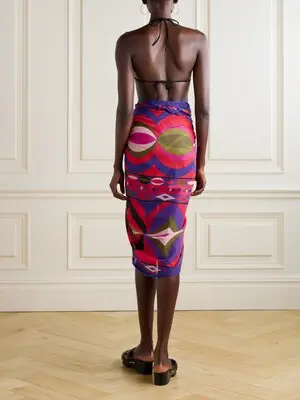 Emilio Pucci Printed Cotton Pareo - Pink