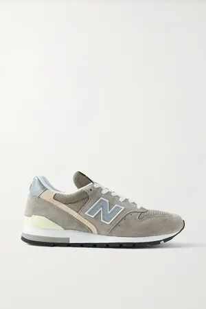 NEW BALANCE 996 Suede And Mesh Sneakers - Gray