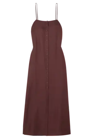 LOULOU STUDIO Vabea Silk-twill Maxi Dress